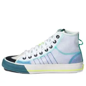 Adidas Nizza High Top Sneakers - White/blue