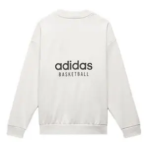 Adidas Basketball Crew Sweatshirt 'white - Cloud White