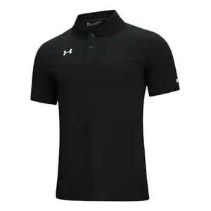 Under Armour Sports Lapel Training Short Sleeve Polo Shirt - Black