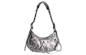 Balenciaga Le Cagole Small Shoulder Bag - Silver