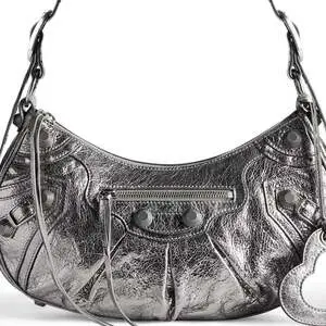 Balenciaga Le Cagole Small Shoulder Bag - Silver