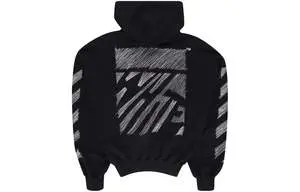 Off-White Scribble Diag-print Cotton Hoodie