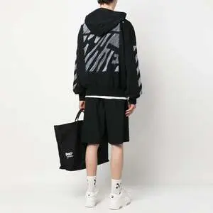 Off-White Scribble Diag-print Cotton Hoodie