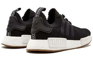 Adidas Nmd_r1 Pk "black Gum" Sneakers - Black/white
