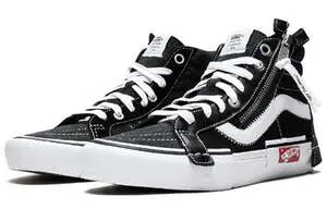 VANS Sk8-hi Cap Lx High Top Sneakers With Zipper Detail - Black