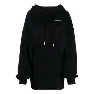 Off-White Logo-embroidered Cotton Hoodie