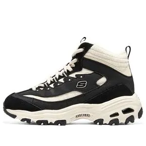 Sketchers D'lites High Top Sneakers - Black/beige
