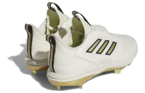 Adidas Purehustle 3 Baseball Cleats - White/gold