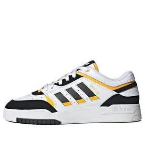 Adidas Originals Drop Step Low Top Sneakers - White/black/yellow