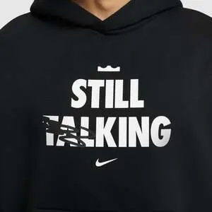 Nike Lebron "shut Up And Dribble" Graphic Hoodie - Black