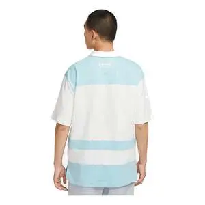 Nike Polo Shirt 'white Blue