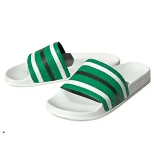Adidas Adilette Slides - Green/white
