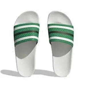 Adidas Adilette Slides - Green/white