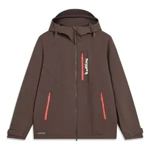 LI-NING Badfive Graphic Hooded Windbreaker - Brown/multi-color