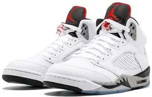 JORDAN Air 5 Retro 'white Cement' Sneakers