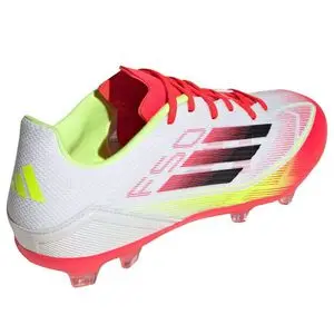 Adidas F50 League Fg/mg 'pure Victory Pack' Soccer Cleats - Cloud White/core Black/solar Yellow
