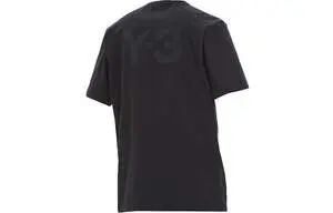 Adidas Y-3 Back Printing Round Neck Casual Short Sleeve