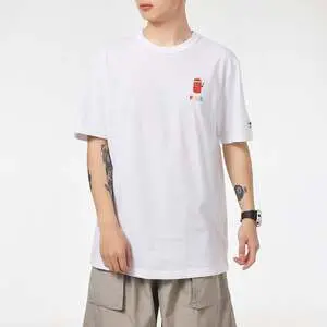 PUMA Sports Alphabet Printing Round Neck Short Sleeve White