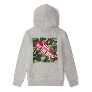 VANS X Bape Camo Pullover Hoodie - Grey