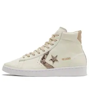 CONVERSE Pro Leather High Snakeskin Sneakers - White