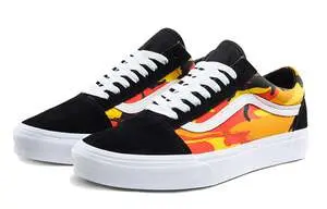 VANS Old Skool 'pop Camo' Lace-up Sneakers - Orange