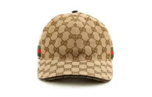 Gucci Original Gg Canvas Baseball Hat With Web Detail