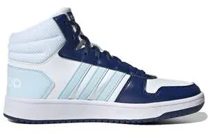 Adidas Hoops 2.0 Mid Sneakers - White/blue