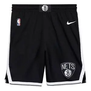 Nike Nba Brooklyn Nets Icon Edition Swingman Shorts - Black