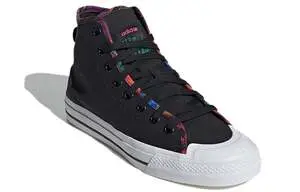 Adidas Nizza Hi Rf High Top Sneakers - Black/orange