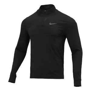 Nike Sports Half Zip Long Sleeve Shirt - Black