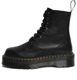 Dr. Martens Jadon Pisa Leather Platform Boots - Black