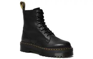 Dr. Martens Jadon Pisa Leather Platform Boots - Black