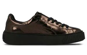 PUMA Basket Platform "metallic Bronze" Sneakers