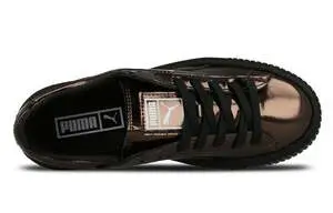 PUMA Basket Platform "metallic Bronze" Sneakers