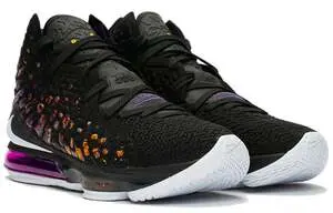 Nike Lebron 17 "lakers" High-top Athletic Sneakers - Black