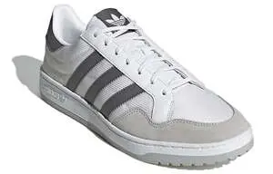 Adidas Originals Team Court Low Top Sneakers - White/grey
