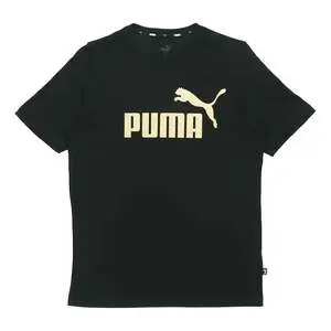 PUMA Essentials Metallic Logo T-shirt - Black