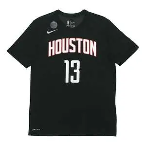 Nike Nba Houston Rockets Short Sleeve Tee - Black