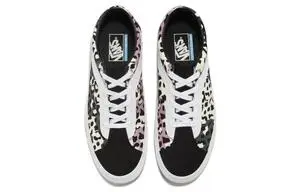 VANS Bold Ni Leopard Print Lace-up Sneakers - Black/white