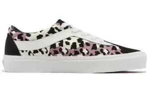 VANS Bold Ni Leopard Print Lace-up Sneakers - Black/white