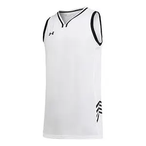 Under Armour Logo Basketball Jersey - White/black