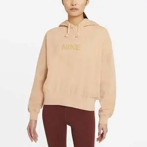Nike Embroidery Logo Hoodie - Beige