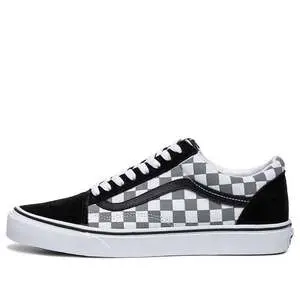 VANS Old Skool Checkerboard Lace-up Sneakers - Black/gray
