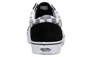 VANS Old Skool Checkerboard Lace-up Sneakers - Black/gray