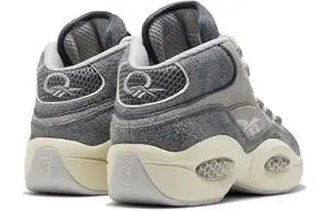 REEBOK Question Mid "grey Suede" Athletic Sneakers - Brown/gray