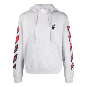Off-White Ss21 Logo Printing Drawstring Hoodie