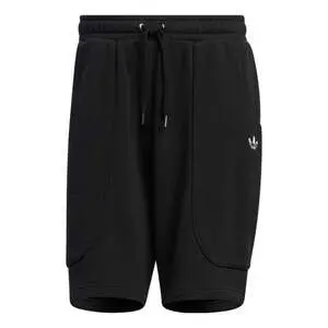 Adidas Originals Solid Color Micro Mark Loose Athleisure Sports Shorts - Multi-color