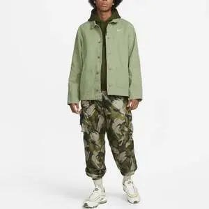 Nike Life Unlined Chore Coat Heavyweight Cotton Jacket - Green