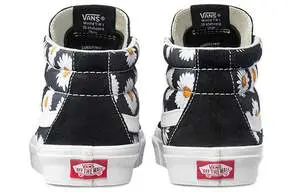 VANS Sk8-mid Flower Pattern 'black White