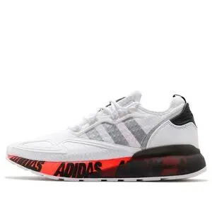 Adidas Zx 2k Boost "bold Logo Graphic" Sneakers - White